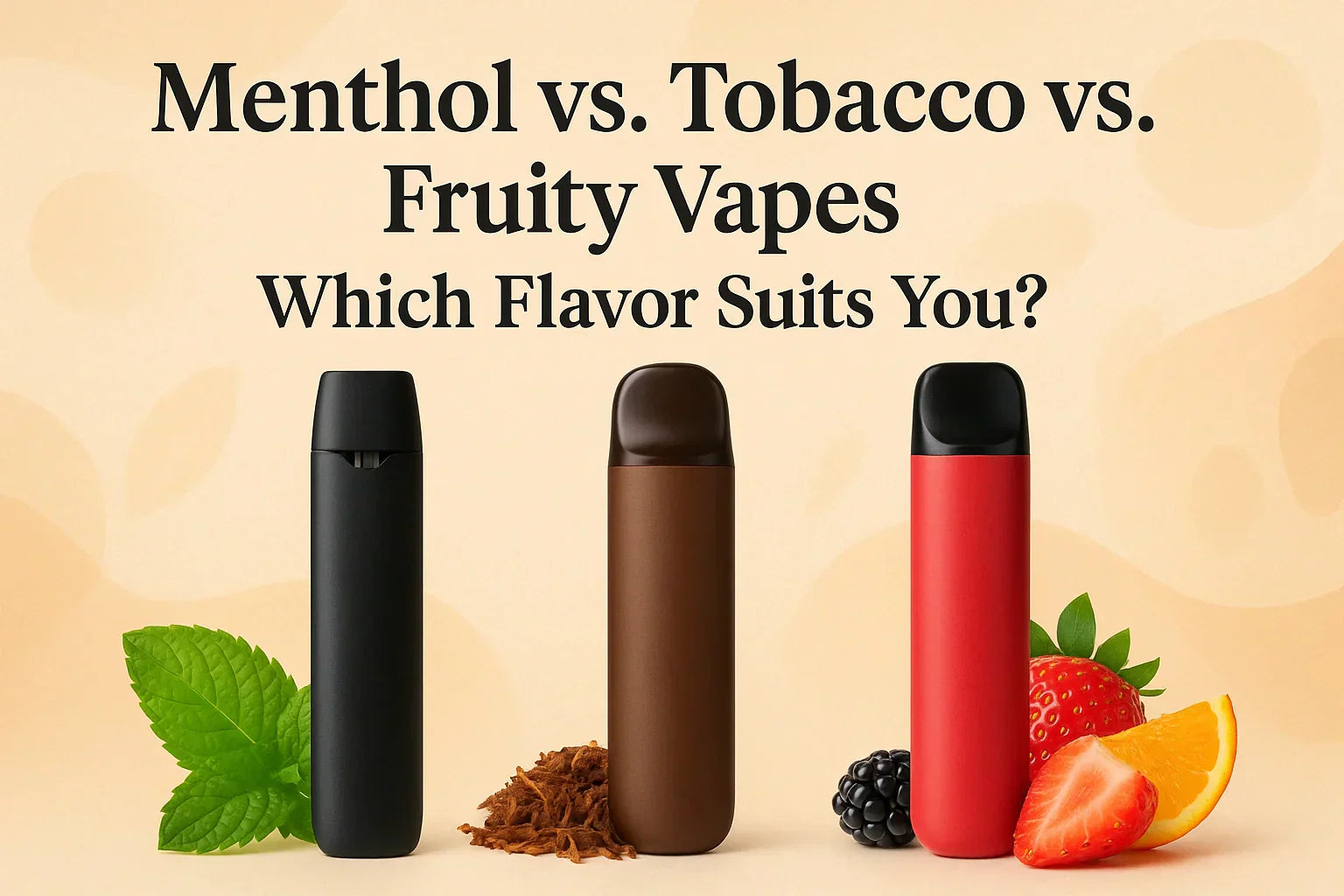 Menthol vs. Tobacco vs. Fruity Vapes – Which Flavor Suits You? – Vape Shop Online in Dubai